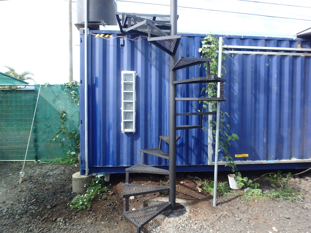 Building a staircase for a shipping container home | Shipping Container ...